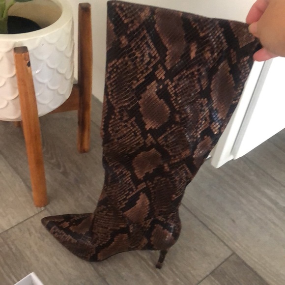Steve Madden | Shoes | Steve Madden Snake Print Boot | Poshmark